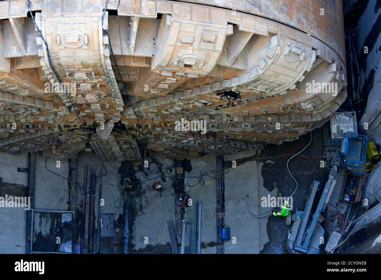 Tunnel boring machine bertha hi-res stock photography and images - Alamy