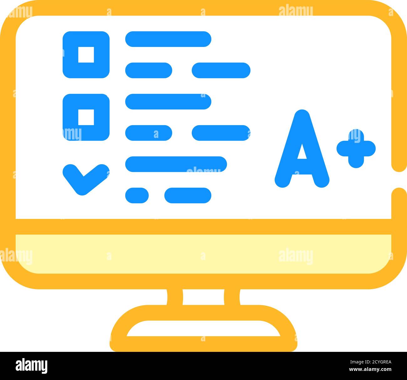online test color icon vector color illustration Stock Vector Image ...