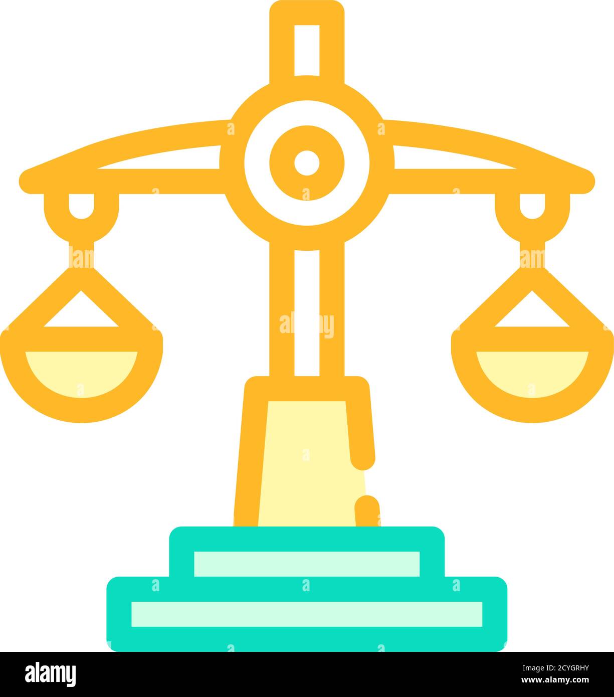 law lesson color icon vector color illustration Stock Vector Image ...