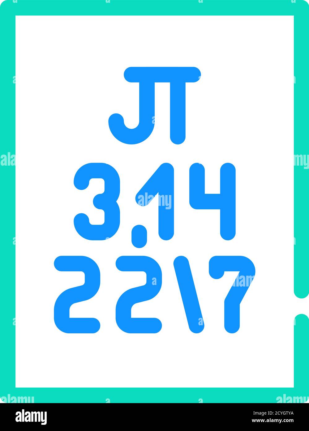 pi numbers color icon vector color illustration Stock Vector Image ...