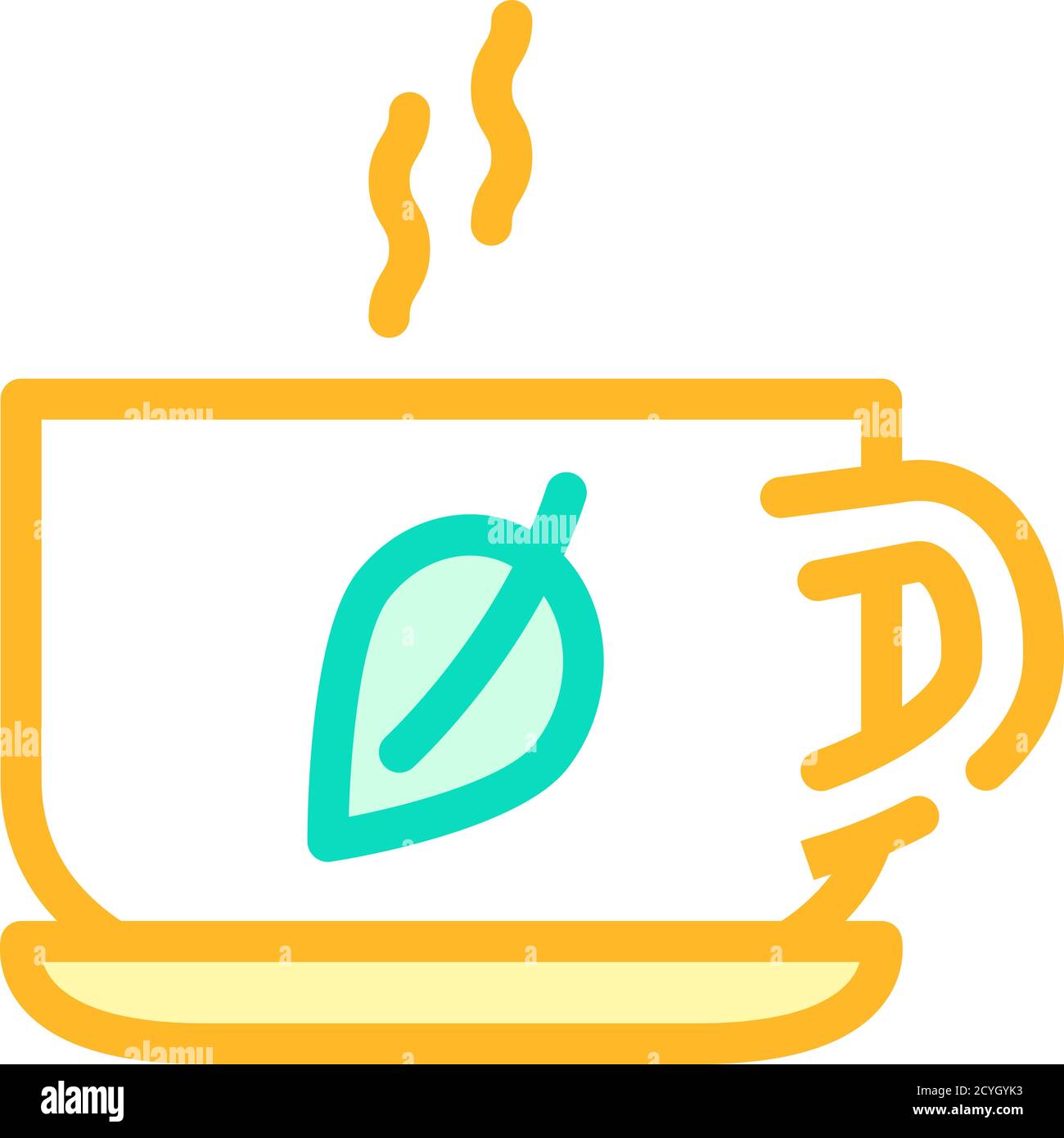 herbal tea color icon vector color illustration Stock Vector Image ...