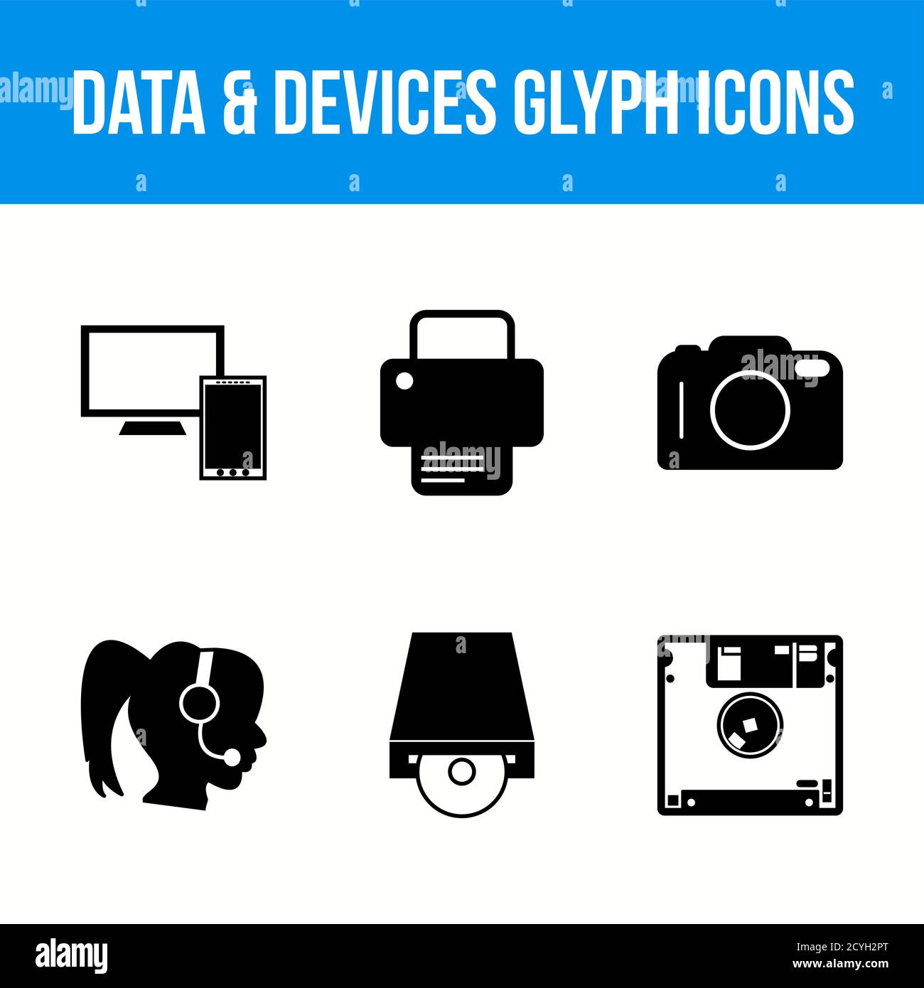 Unique Line vecor icon set of Data and devices icons Stock Vector Image ...