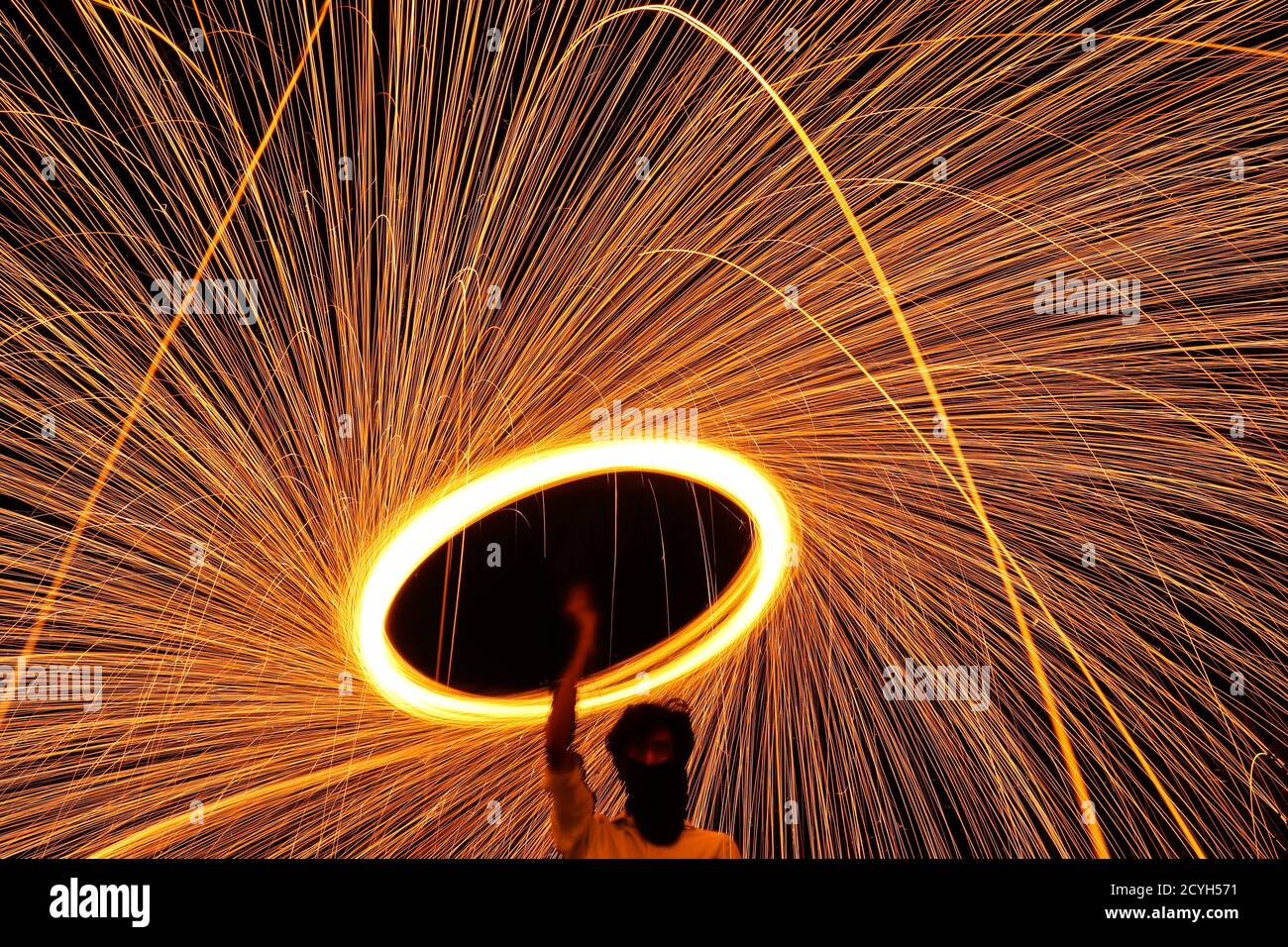 Steel wool lighting Stock Image Stock Photo - Alamy