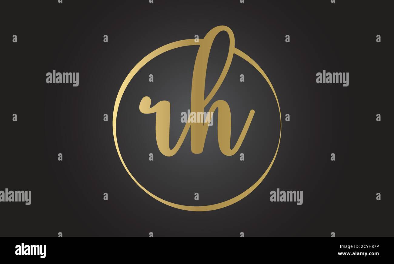 Rh logo design hi-res stock photography and images - Alamy