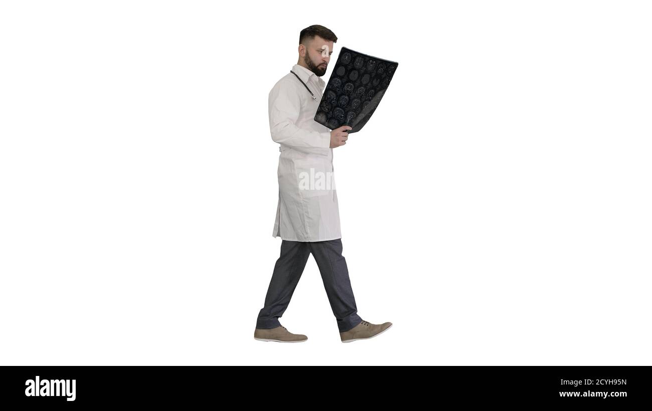 Doctor reviewing ct scan results Cut Out Stock Images & Pictures - Alamy