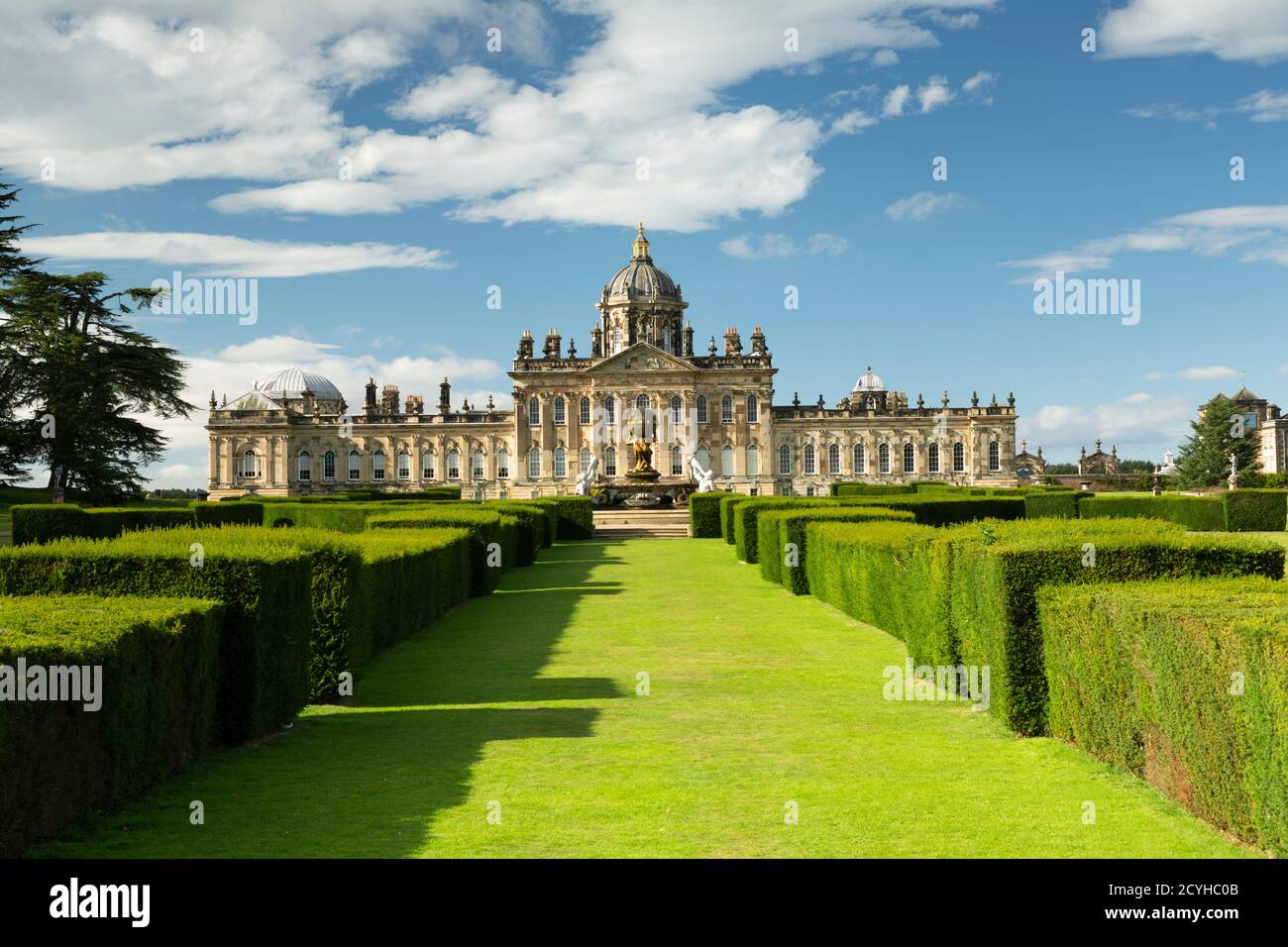 Castle Howard and gardens, England Stock Photo - Alamy