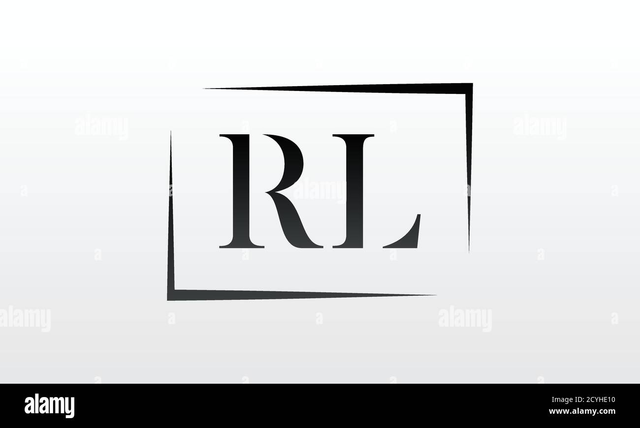 Initial rl letter logo with creative modern business typography vector template. Creative letter ...