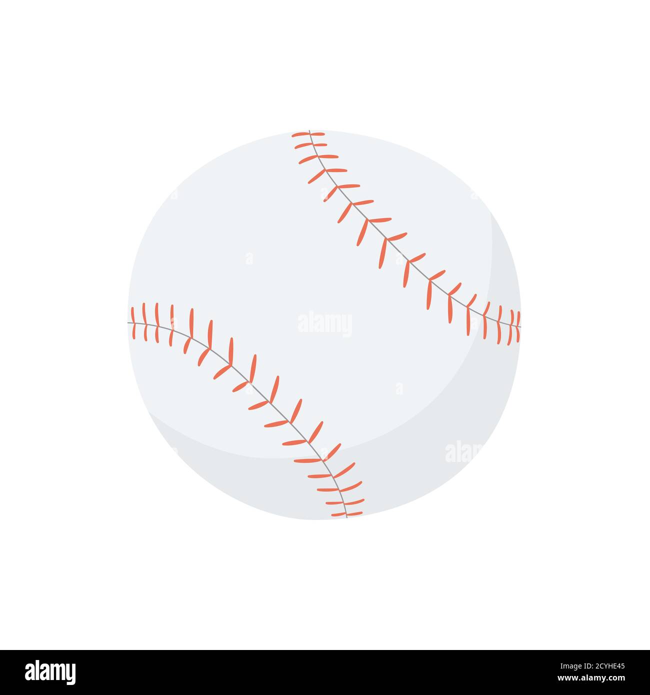 Baseball ball. Hand drawn vector illustration Stock Vector Image & Art ...