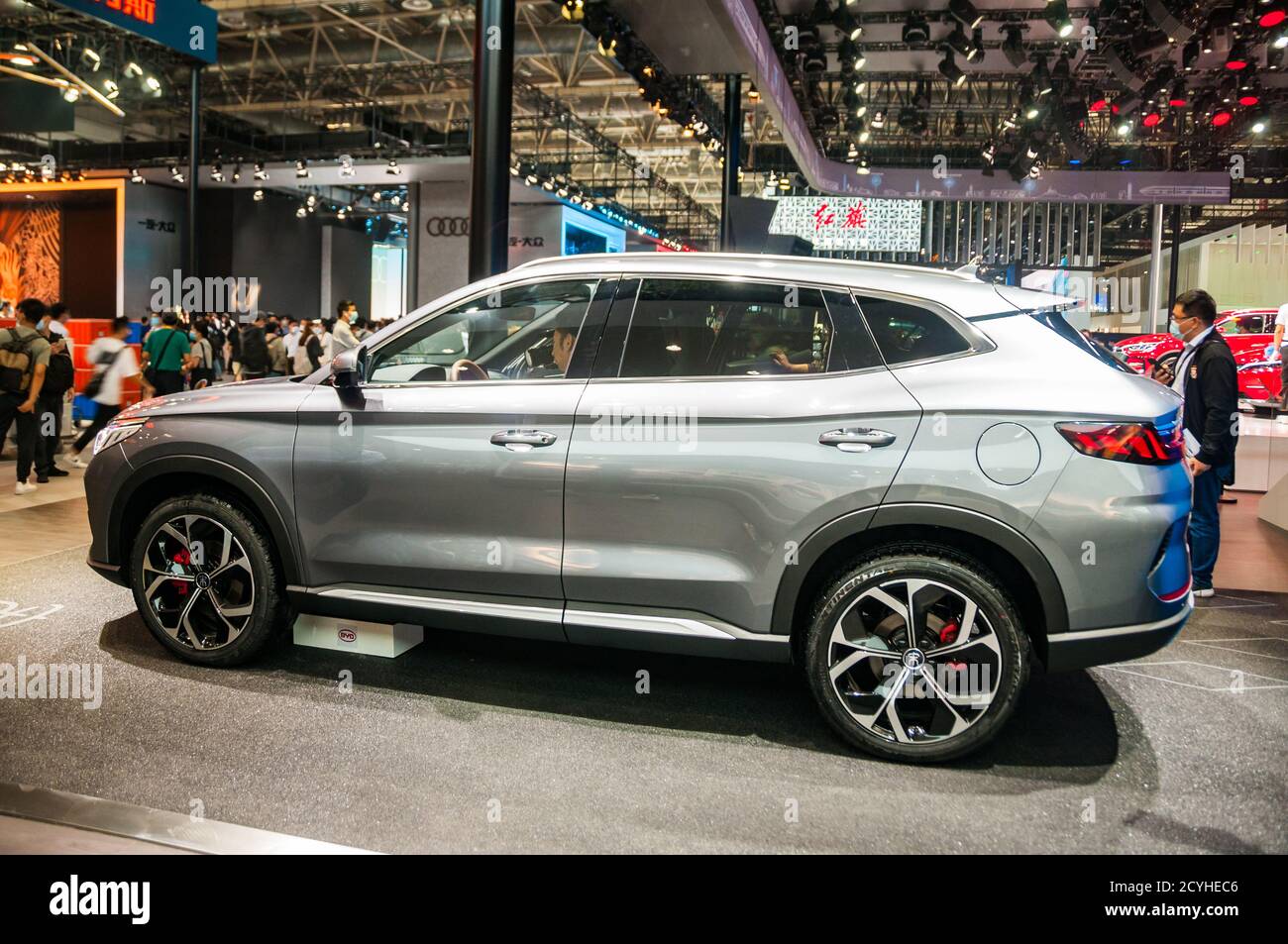 BYD Song Plus seen at the 2020 Beijing Auto Show Stock Photo - Alamy