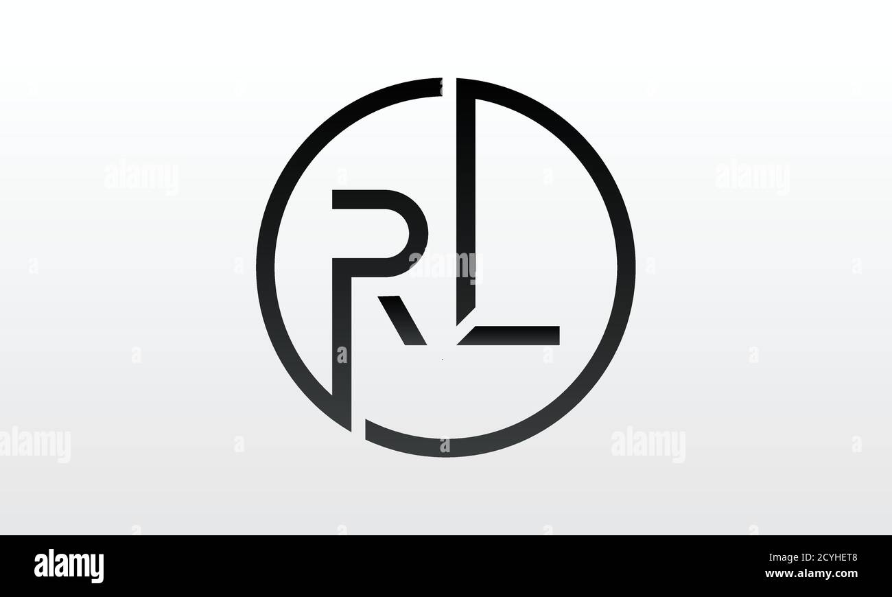 Initial rl letter logo with creative modern business typography vector template. Creative letter ...