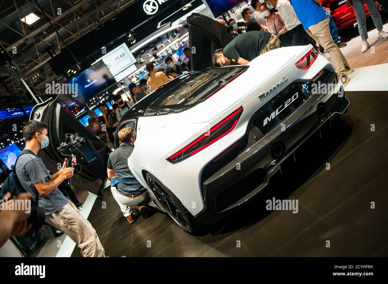 Maserati MC20 supercar seen at the 2020 Beijing Auto Show Stock Photo ...