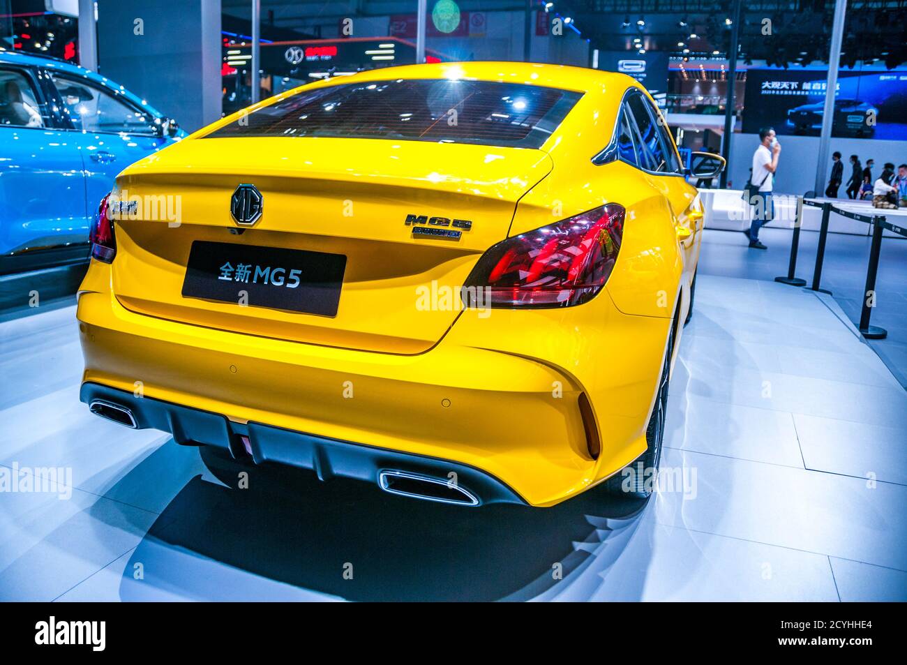New MG 5 seen at the 2020 Beijing Auto Show Stock Photo - Alamy