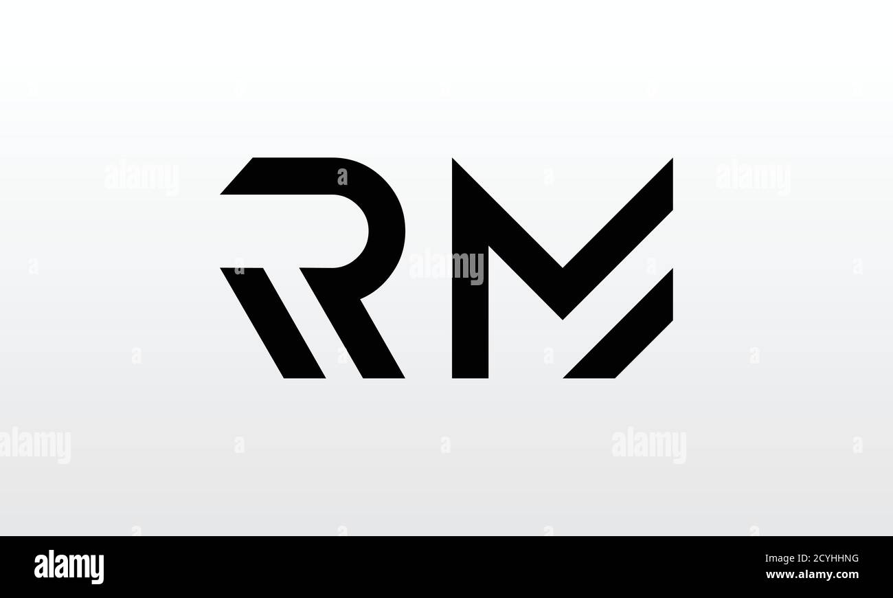 Initial Rm Letter Logo With Creative Modern Business Typography Vector