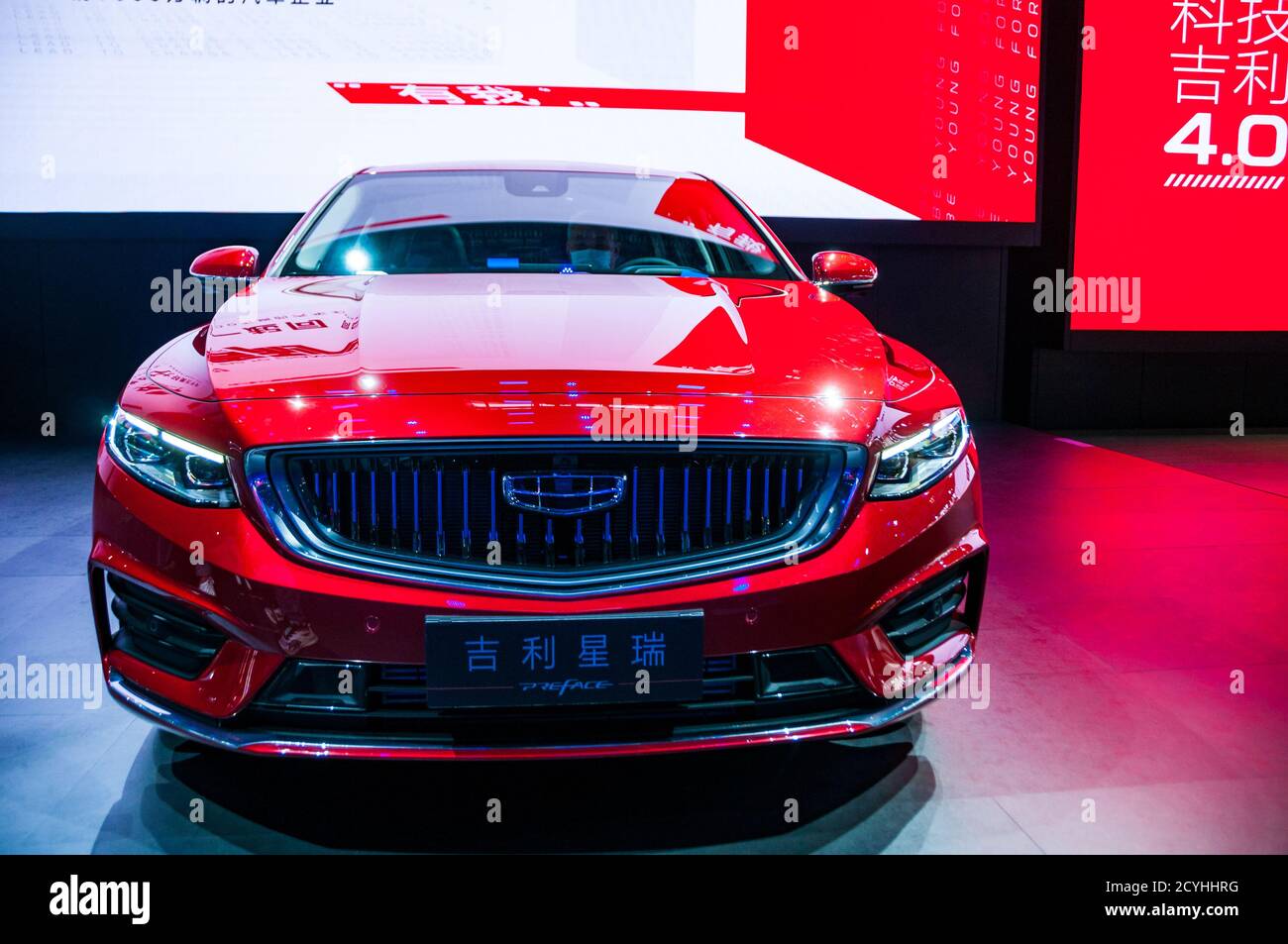 Geely Preface seen at the 2020 Beijing Auto Show Stock Photo - Alamy