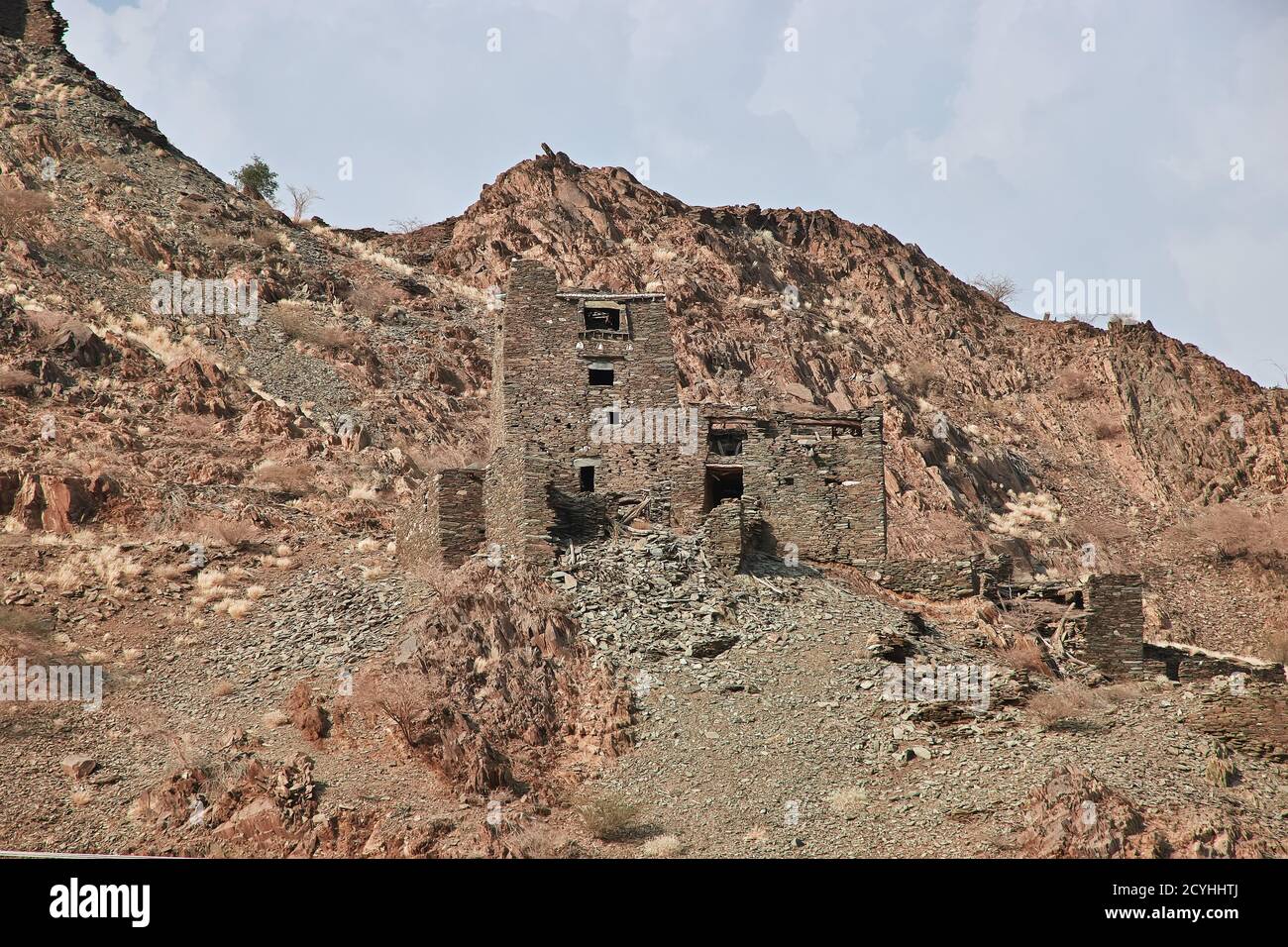 The old fort in Hejaz Mountains, Makkah Province, Saudi Arabia Stock ...