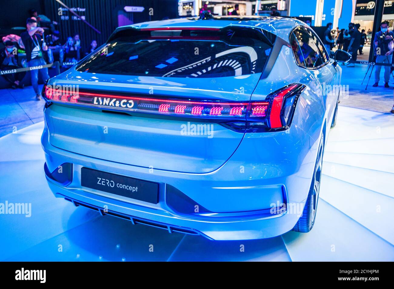 Lynk & Co Zero concept for an EV car seen at the 2020 Beijing Auto Show ...