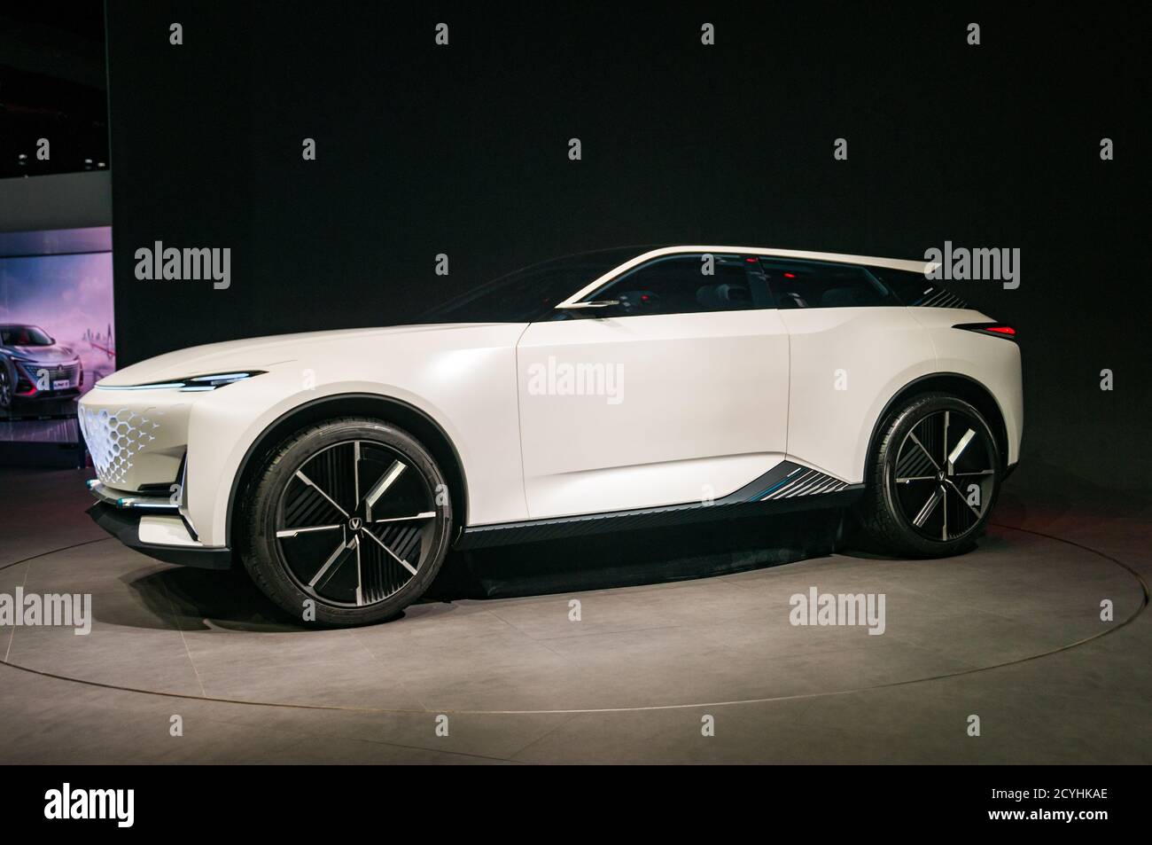 Chang'an Vision V concept EV seen at the 2020 Beijing Auto Show Stock ...
