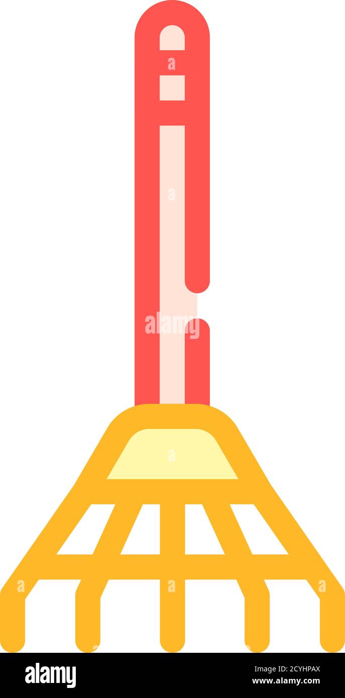 rake equipment color icon vector color illustration Stock Vector Image ...