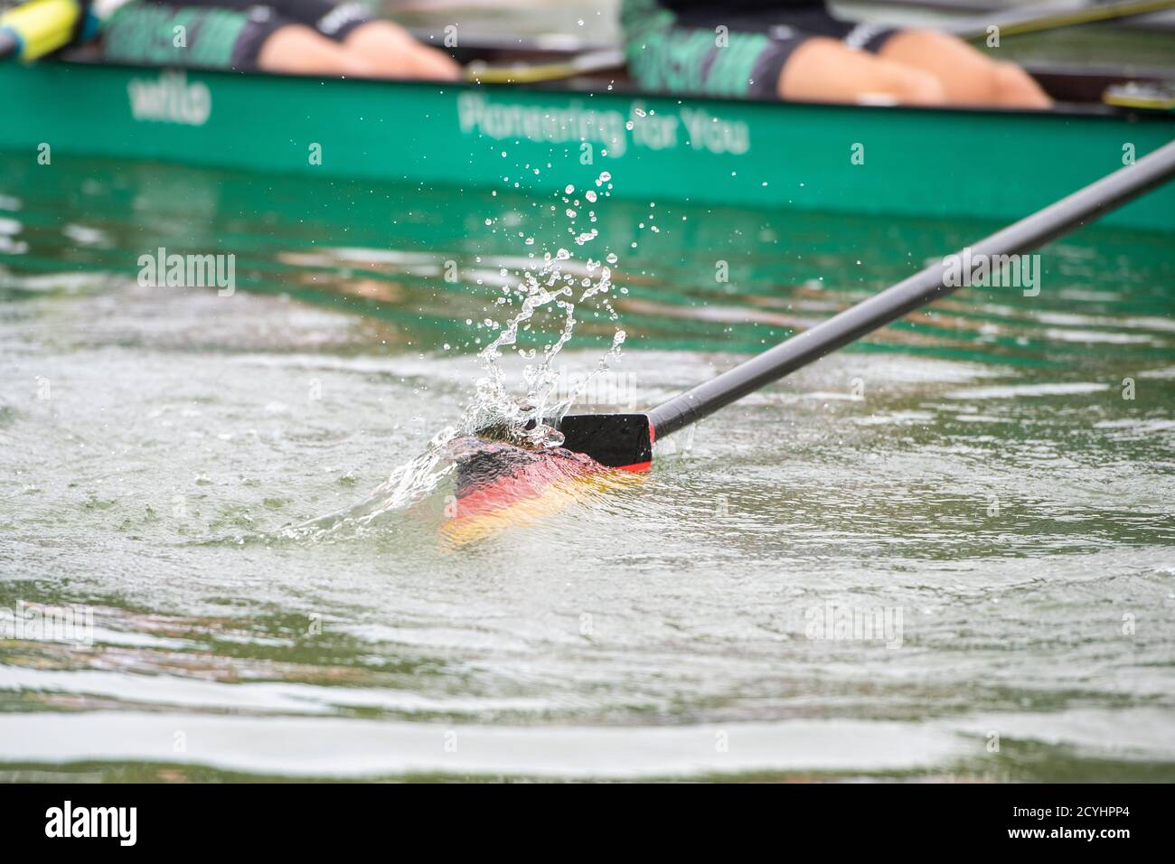Oars in the water, feature, general, edge motif, rowing, presentation ...