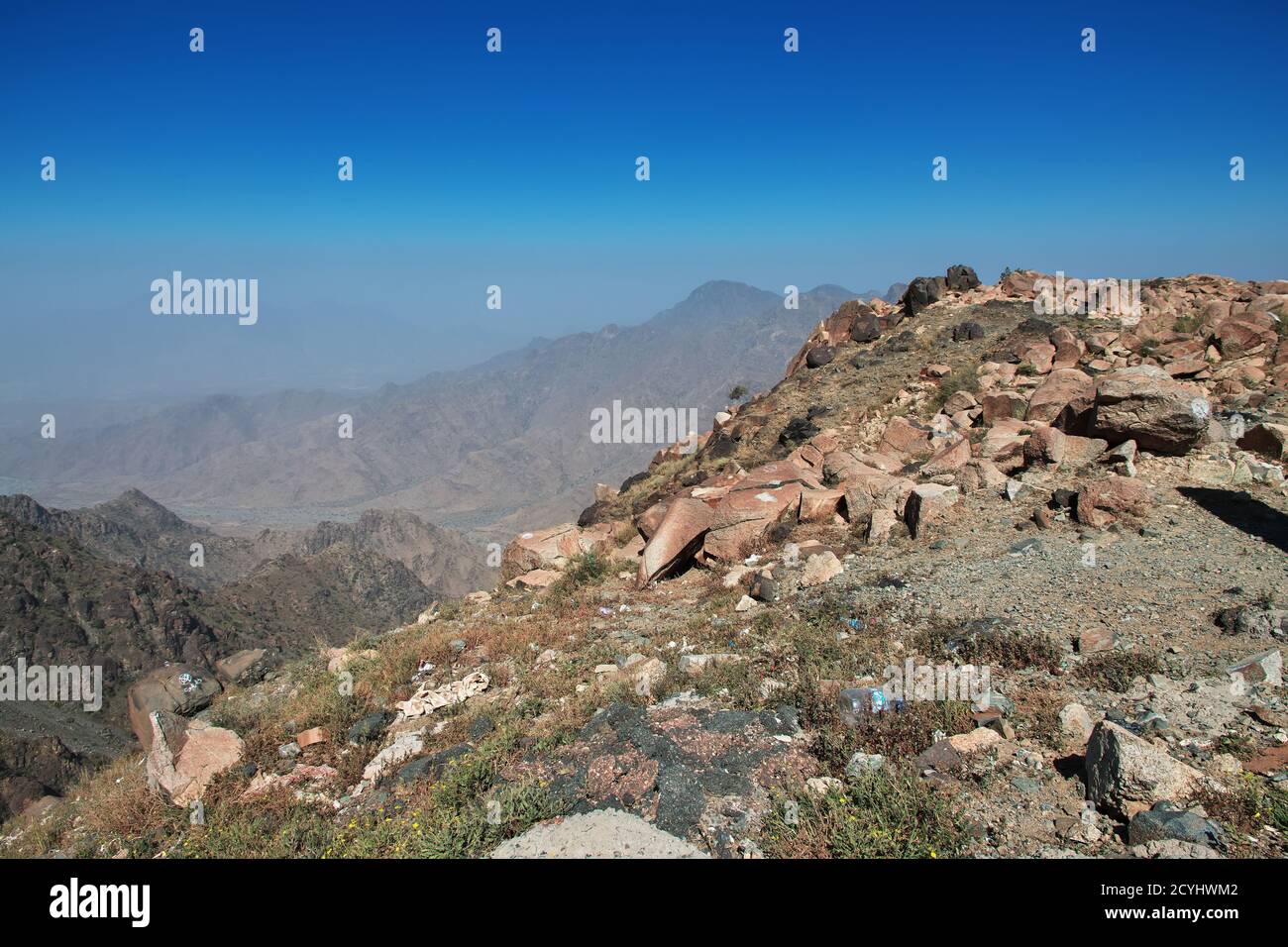 Nature of Hejaz Mountains close Taif city in Makkah Province Saudi ...