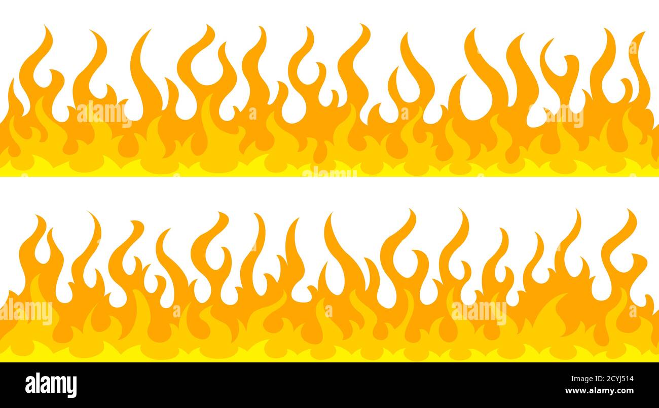 Fire flame frame borders Stock Vector Image & Art - Alamy