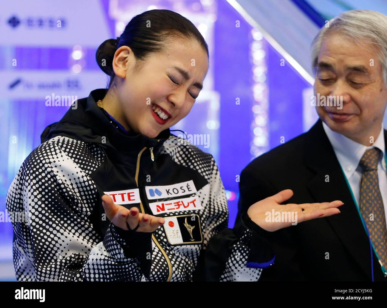 Nobuo Sato Coach Mao Asada High Resolution Stock Photography and Images ...
