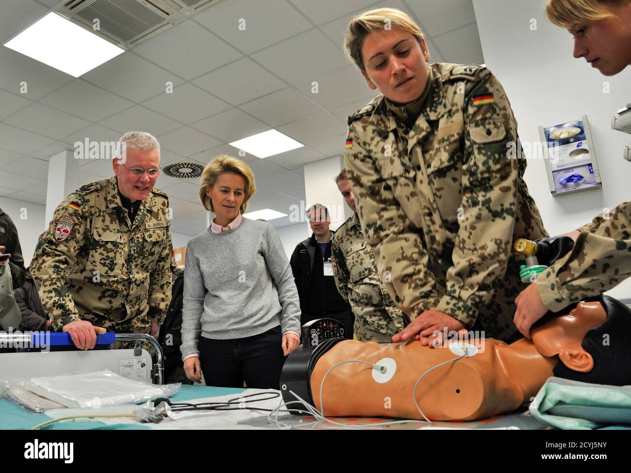 Cardiopulmonary Resuscitation Cpr On A Training Dummy High Resolution ...