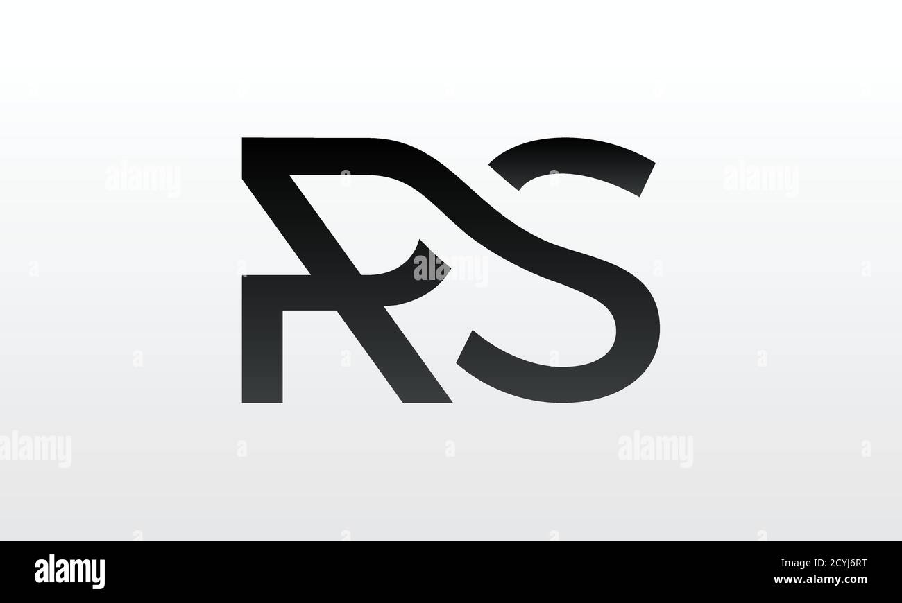 Initial rs letter logo with creative modern business typography vector ...