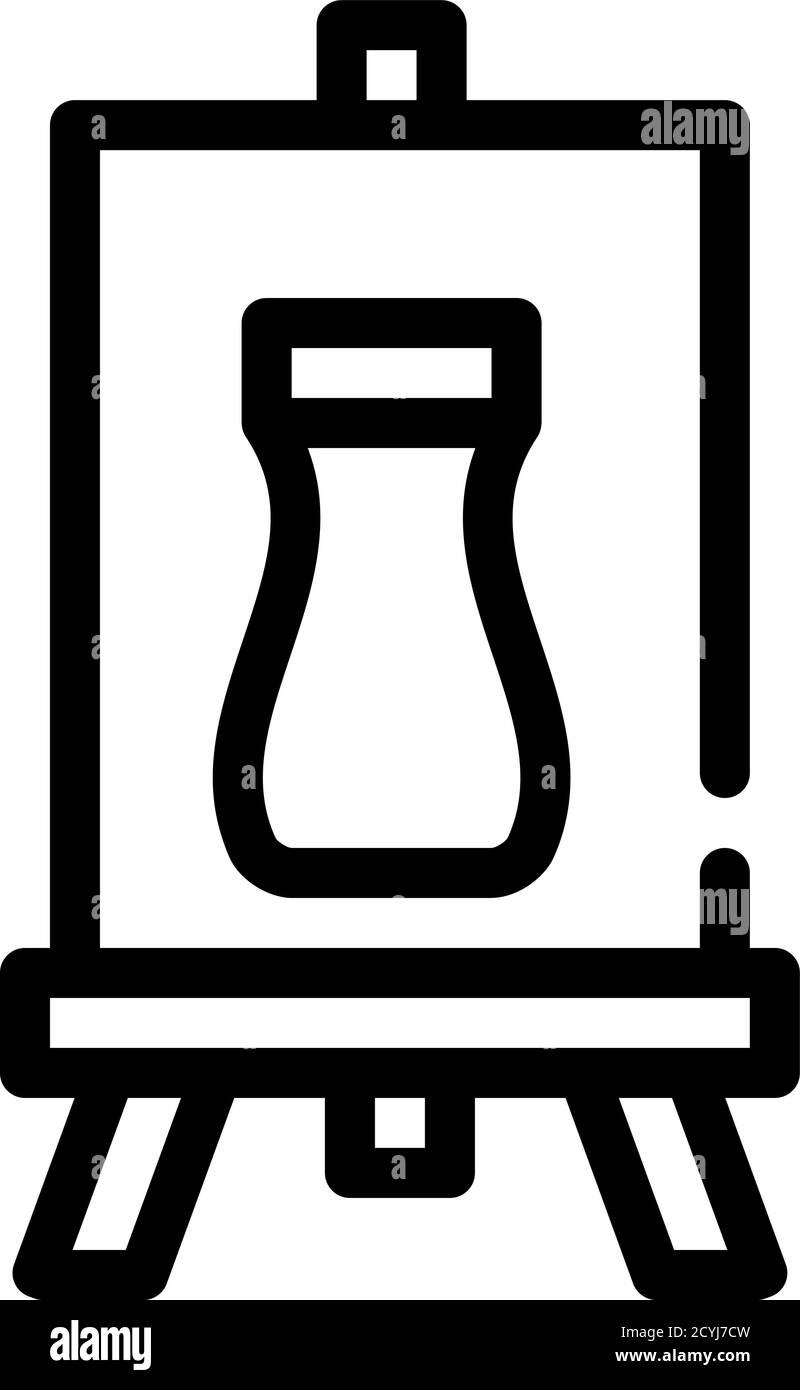 art lesson line icon vector black illustration Stock Vector Image & Art ...