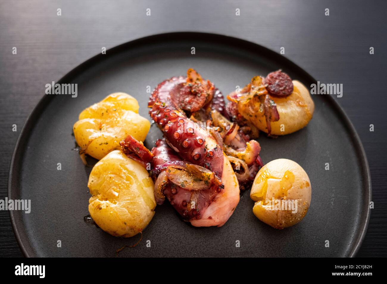 Portuguese cooked octopus hi-res stock photography and images - Alamy