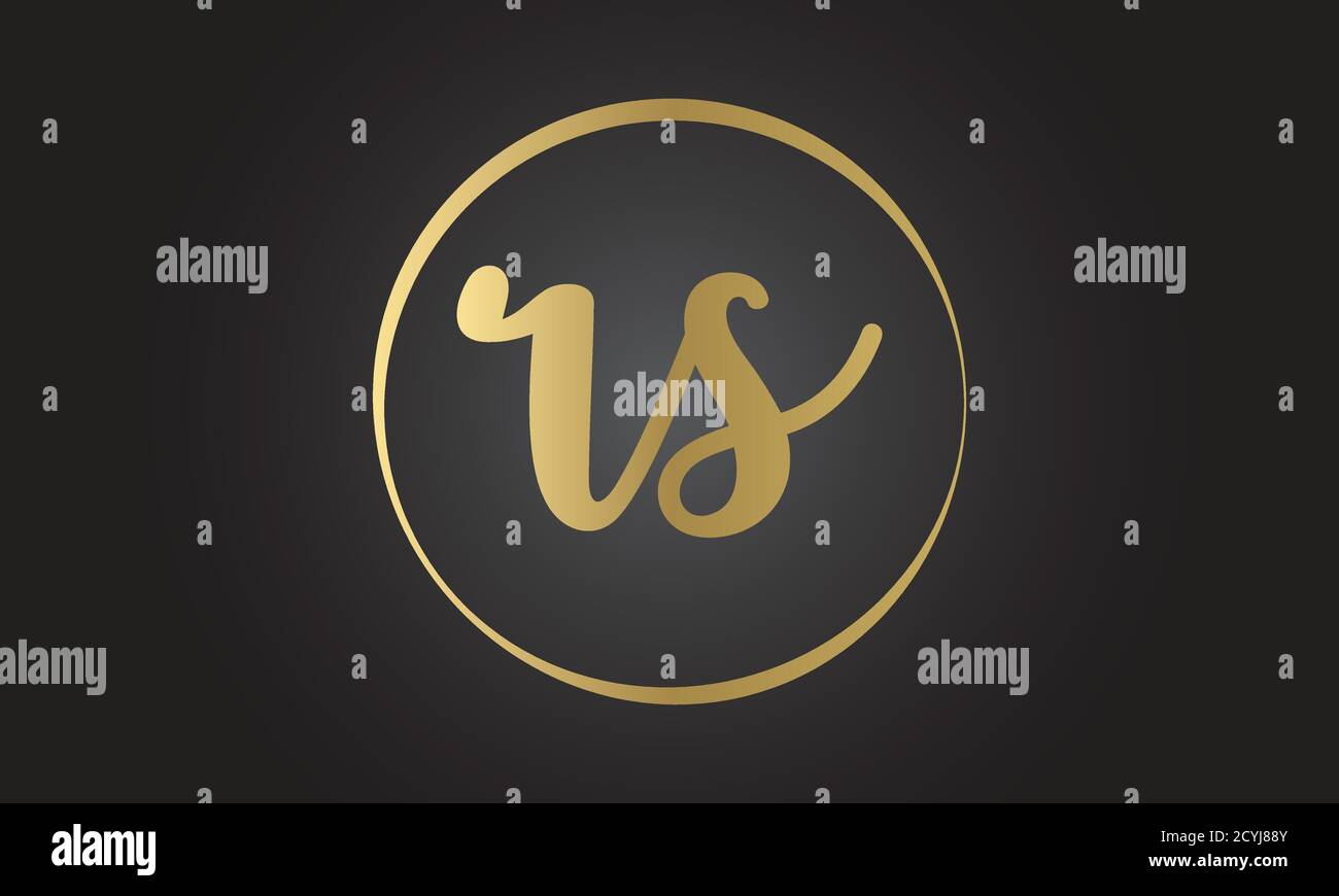 Initial rs letter logo with creative modern business typography vector ...