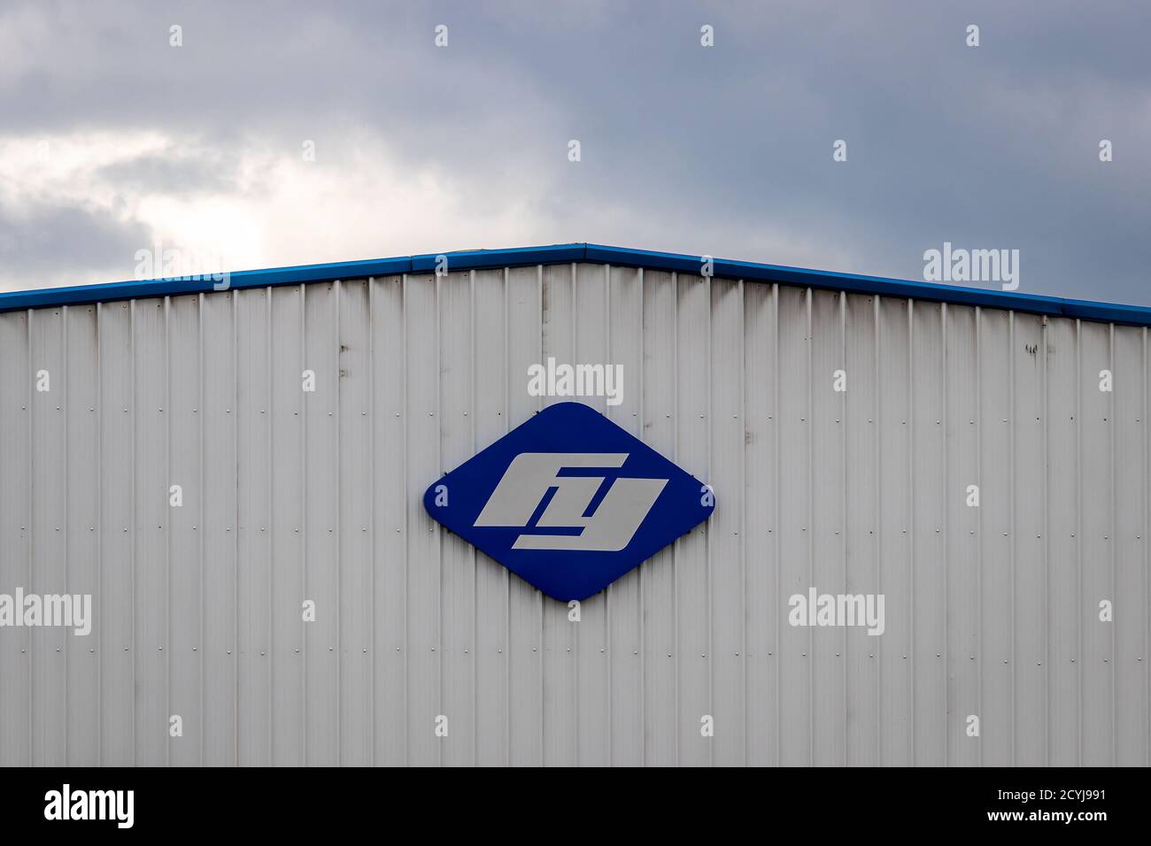 Russia, Kaluga - SEPTEMBER 29, 2020: Fuyao-glass logo on a wall Stock ...