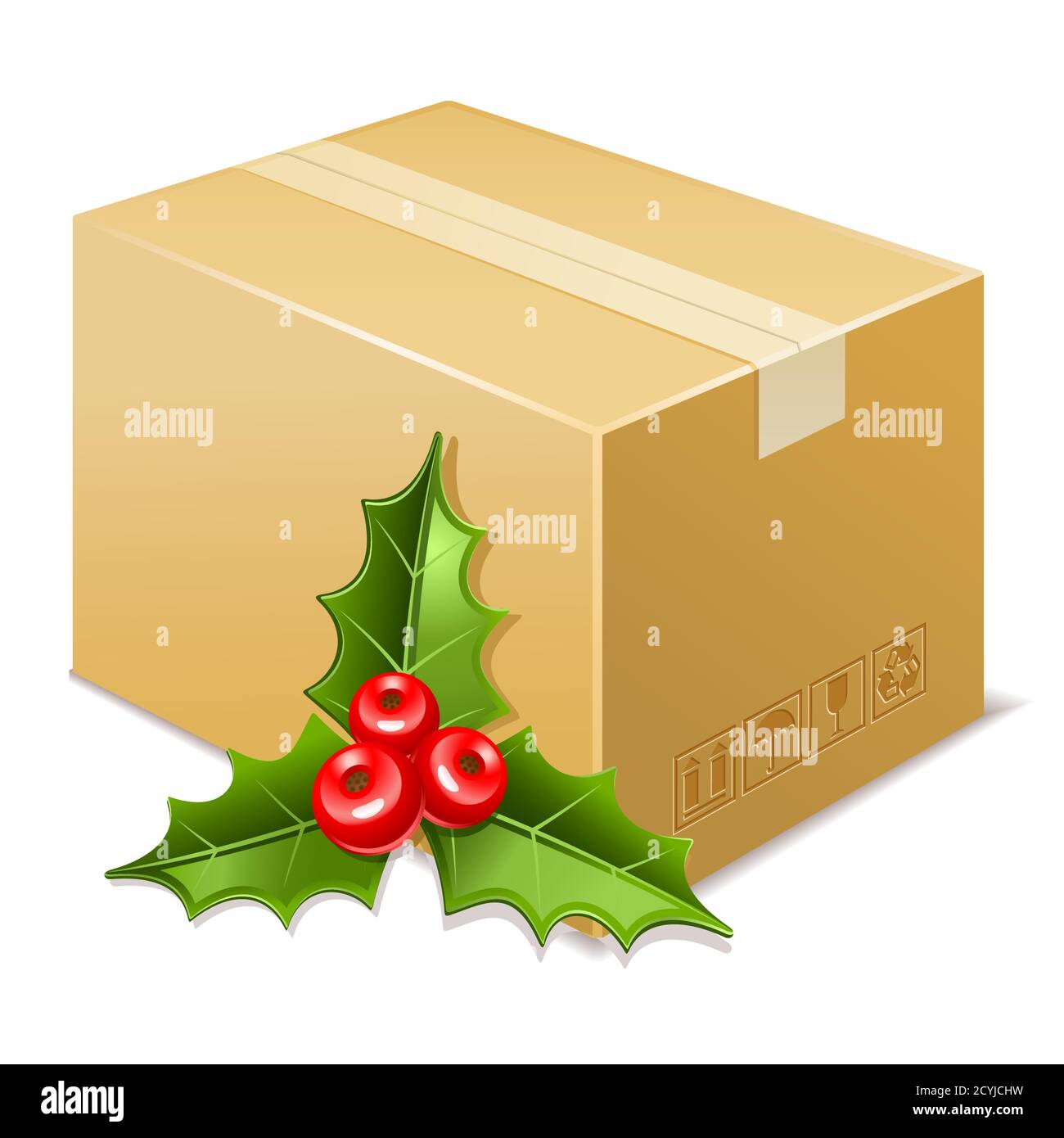 Merry christmas shipping delivery Cut Out Stock Images & Pictures - Alamy