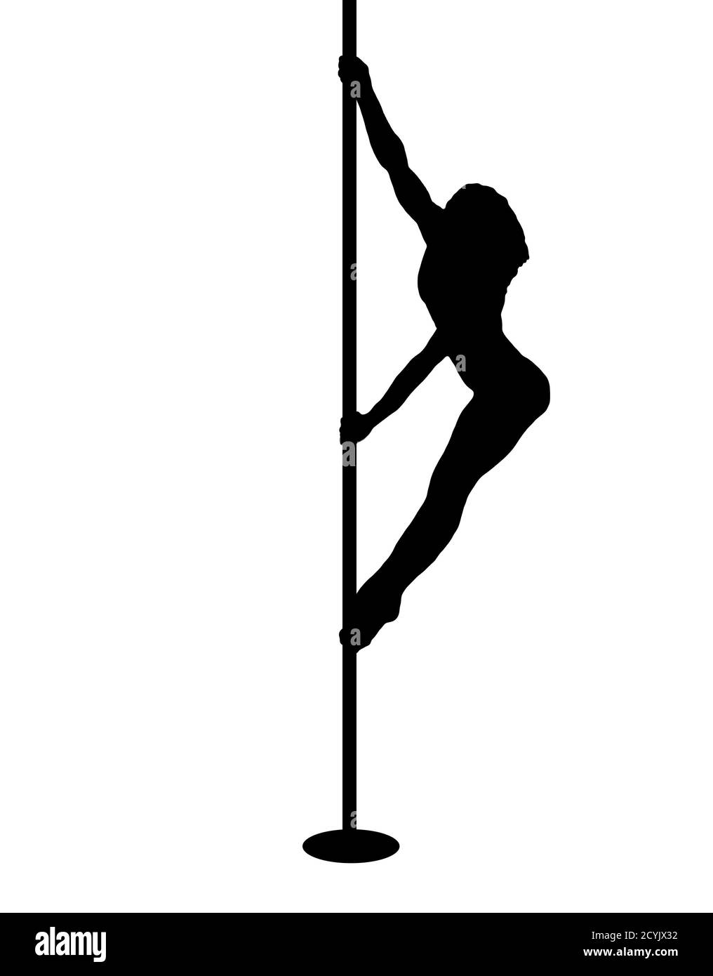 Pole dancer silhouette hi-res stock photography and images - Alamy