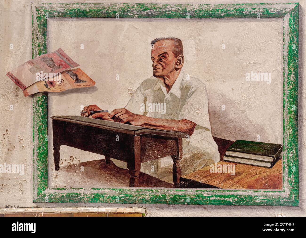 Mural in Malacca, Malaysia Street art on buildings along the Melaka ...