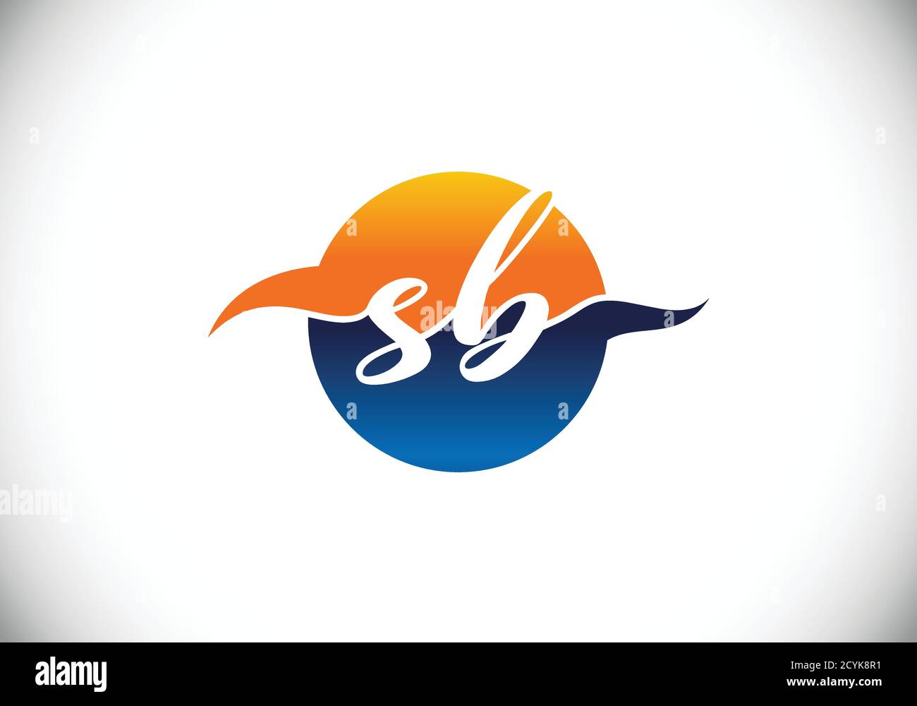 S B Initial Letter Logo Design Vector Template. S B monogram Logo Stock ...