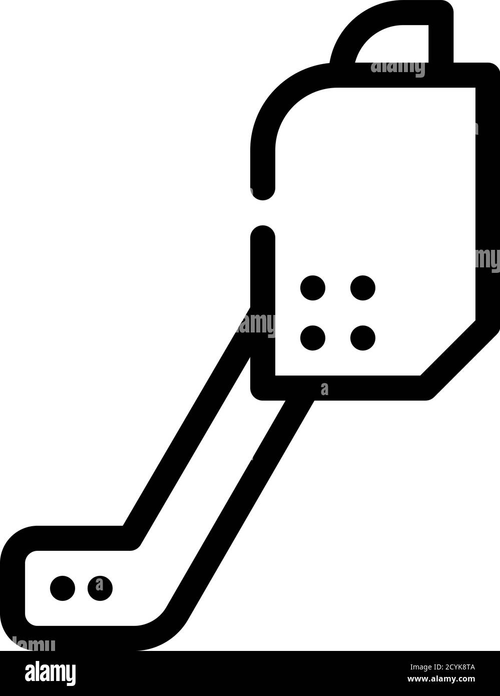 blower gardeng equipment line icon vector illustration Stock Vector ...