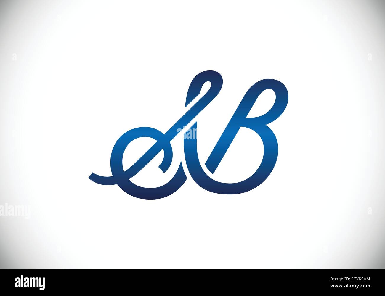 S B Initial Letter Logo Design Vector Template. S B monogram Logo Stock ...