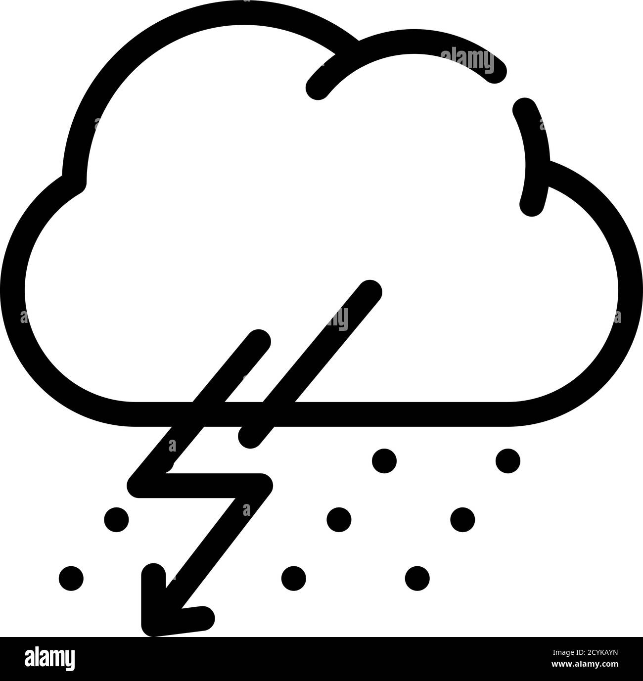 Breezy Weather Clipart Lightning