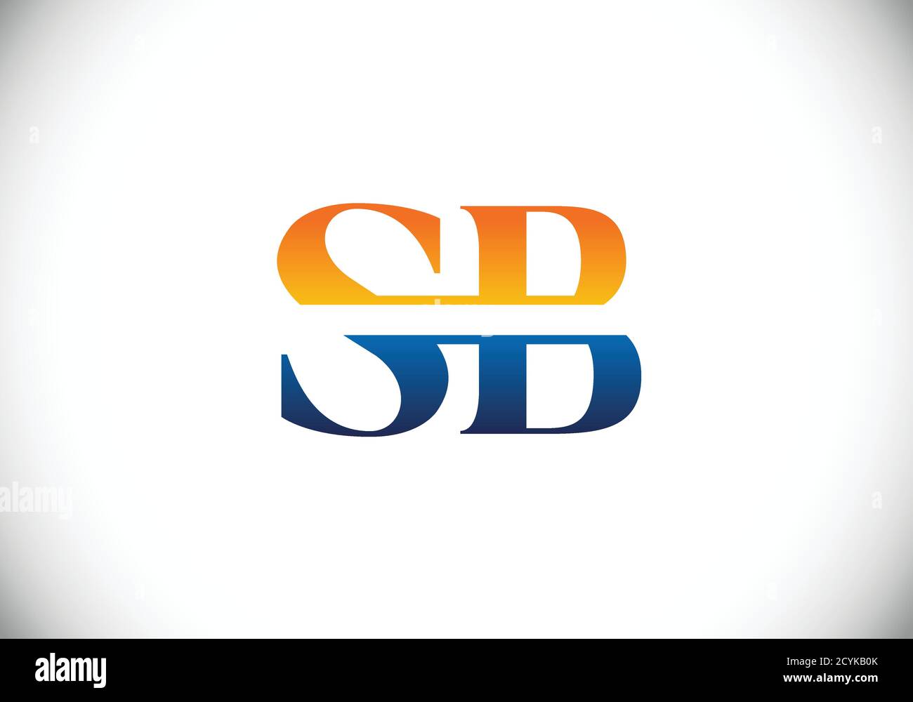 S B Initial Letter Logo Design Vector Template. S B monogram Logo Stock ...