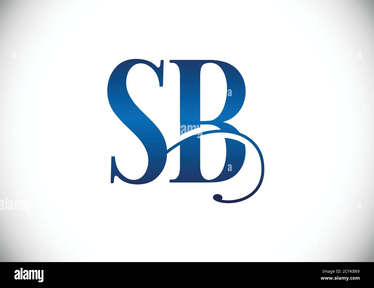 S B Initial Letter Logo Design Vector Template. S B monogram Logo Stock ...