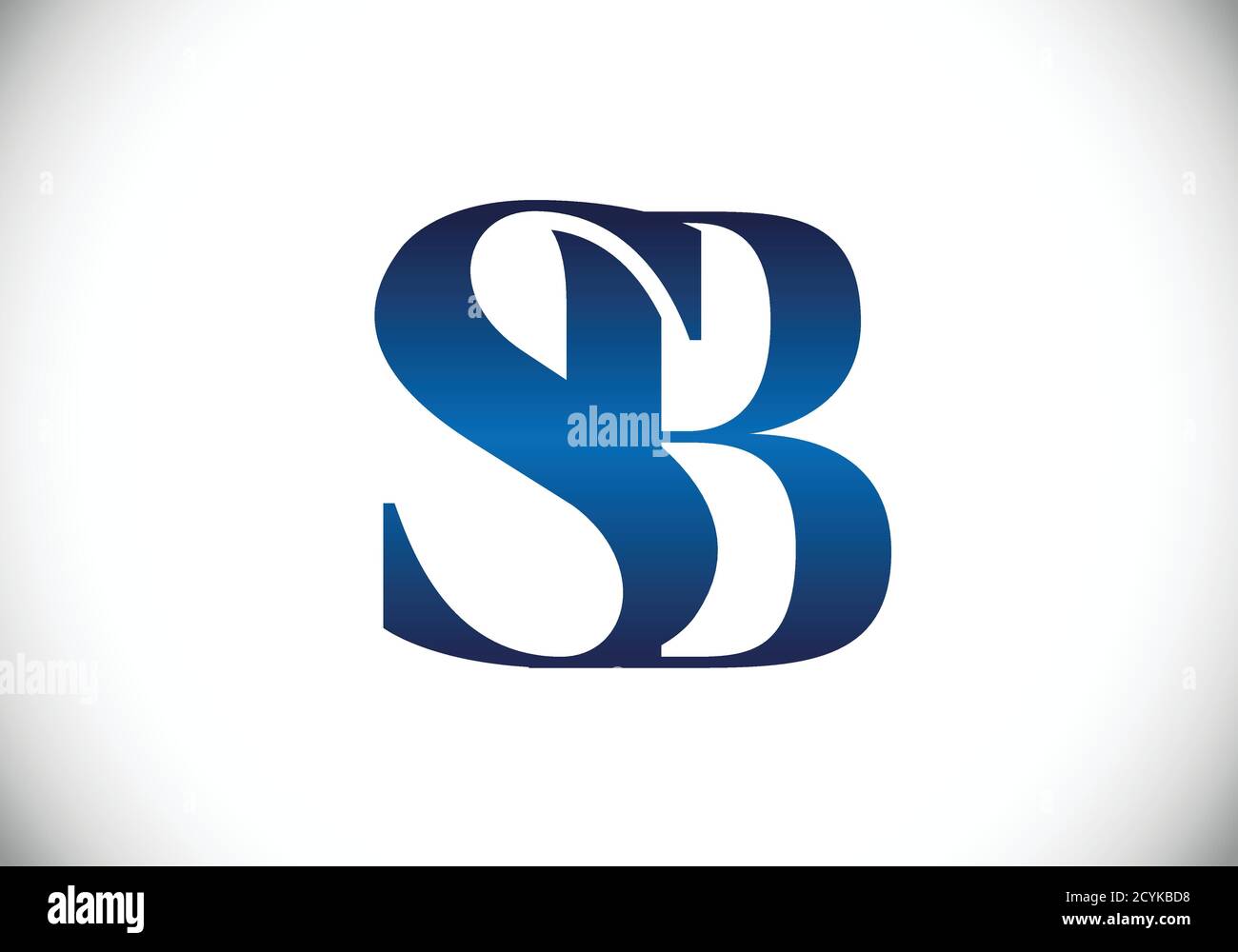 S B Initial Letter Logo Design Vector Template. S B monogram Logo Stock ...