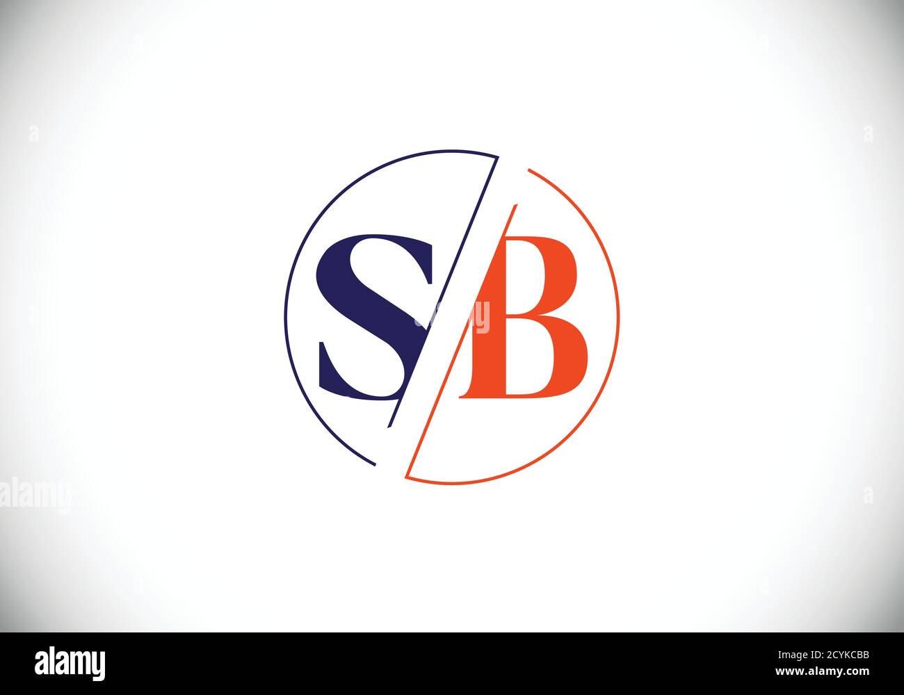 S B Initial Letter Logo Design Vector Template. S B monogram Logo Stock ...