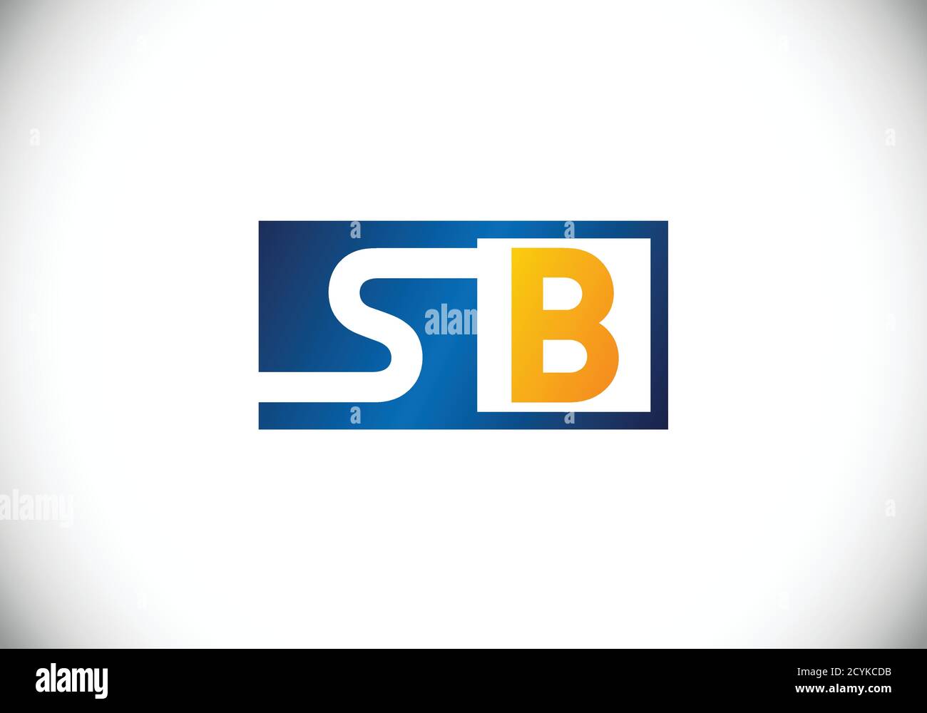 S B Initial Letter Logo Design Vector Template. S B monogram Logo Stock ...