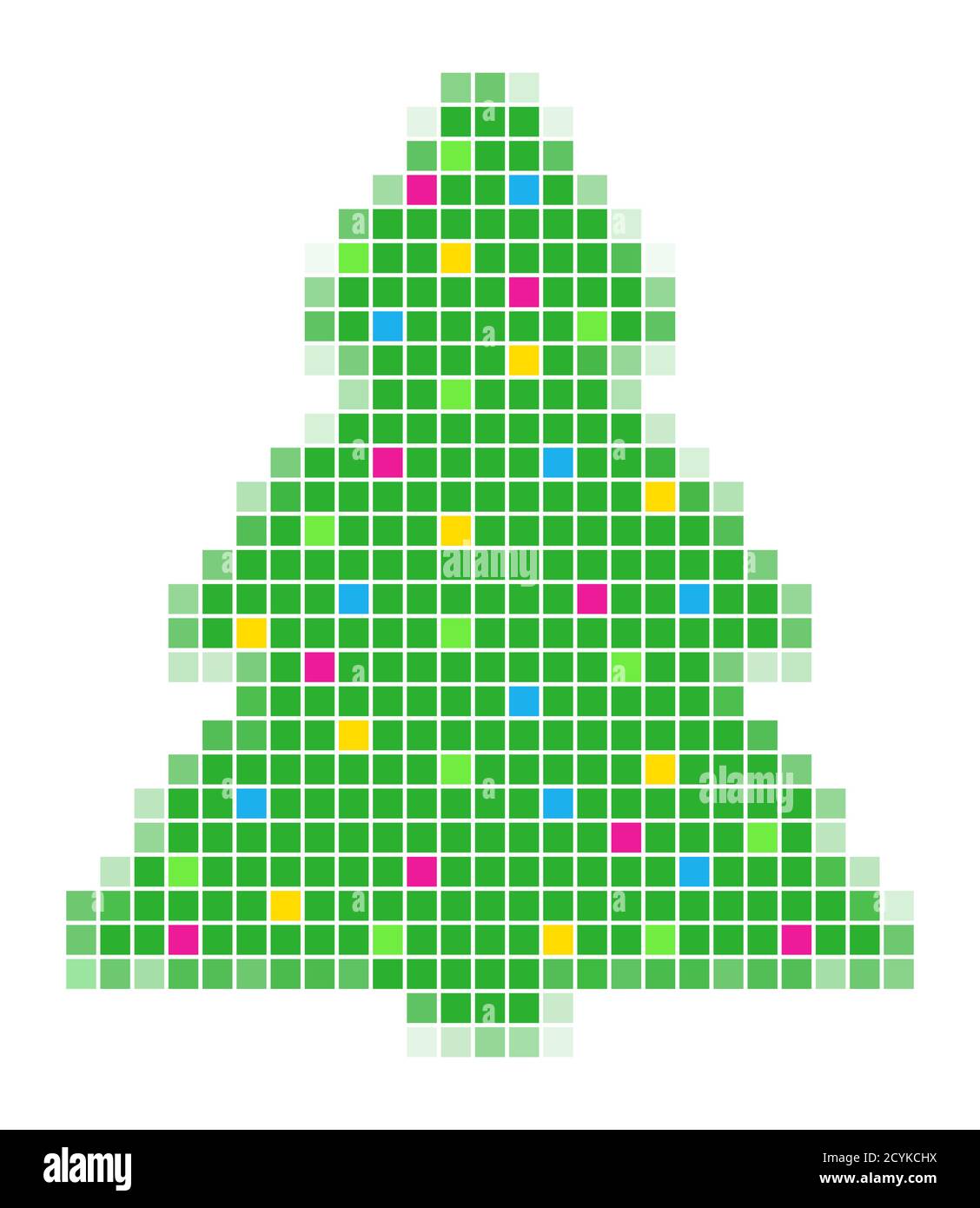 Pixel tree Cut Out Stock Images & Pictures - Alamy