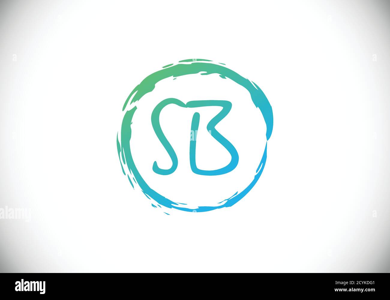 S B Initial Letter Logo Design Vector Template. S B monogram Logo Stock ...