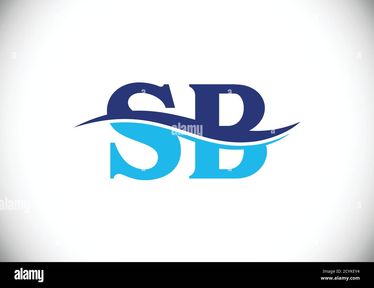 S B Initial Letter Logo Design Vector Template. S B monogram Logo Stock ...