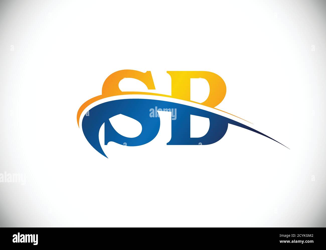 S B Initial Letter Logo Design Vector Template. S B monogram Logo Stock ...