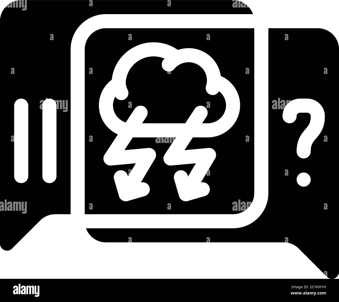 conflict discussion glyph icon vector black illustration Stock Vector ...