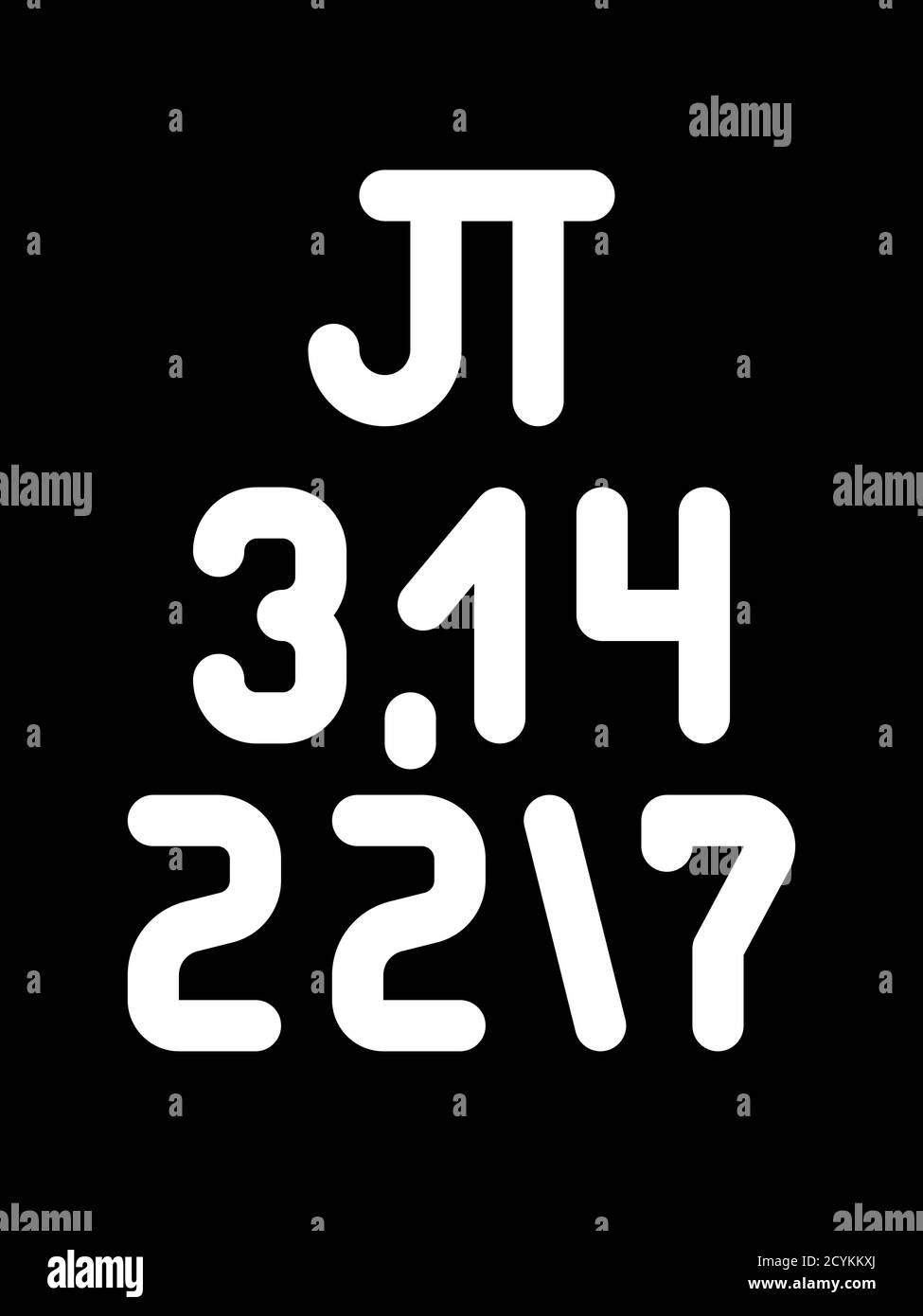 pi numbers glyph icon vector black illustration Stock Vector Image ...